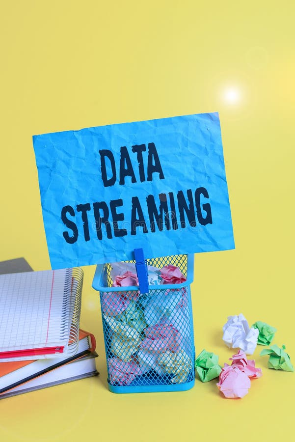 Text Sign Showing Data Streaming. Conceptual Photo Data that is ...