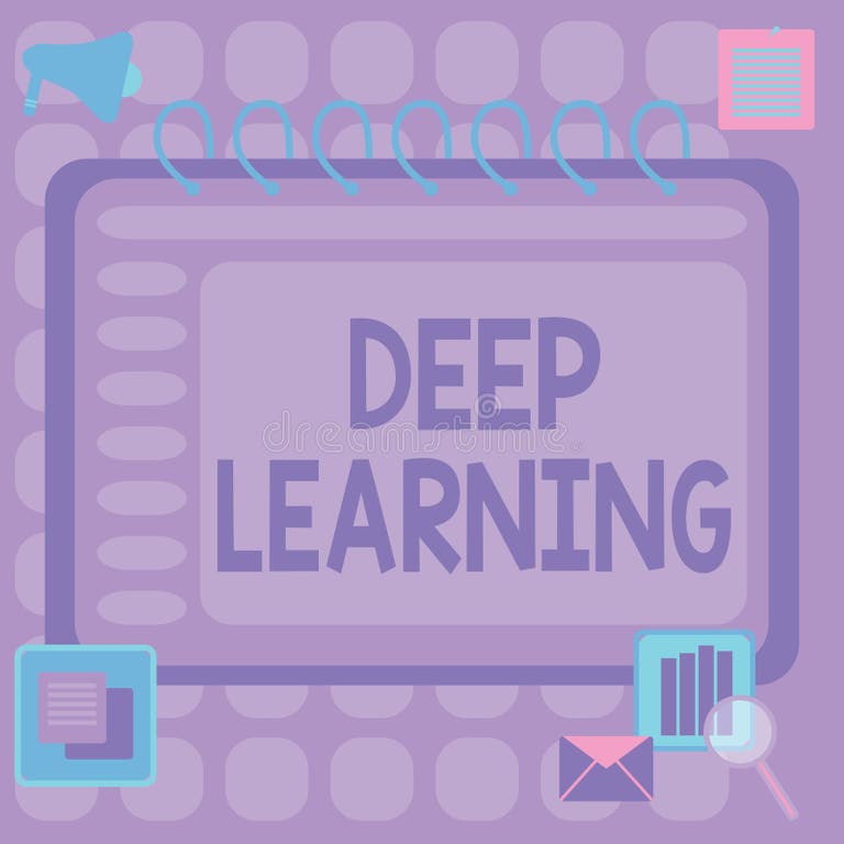 Text Sign Showing Deep Learning. Concept Meaning Hierarchical Abstractions Artificial ...