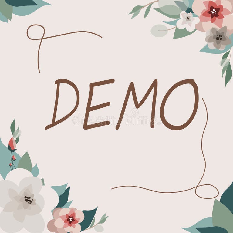 Text Sign Showing Demo. Internet Concept Exemplification Display ...