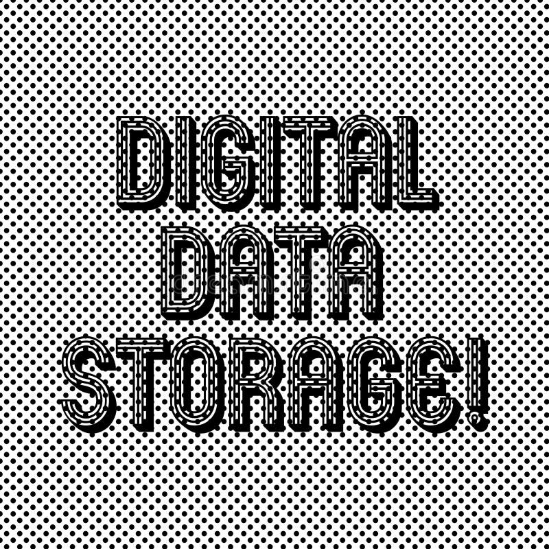 Text Sign Showing Digital Data Storage. Conceptual Photo Format for ...