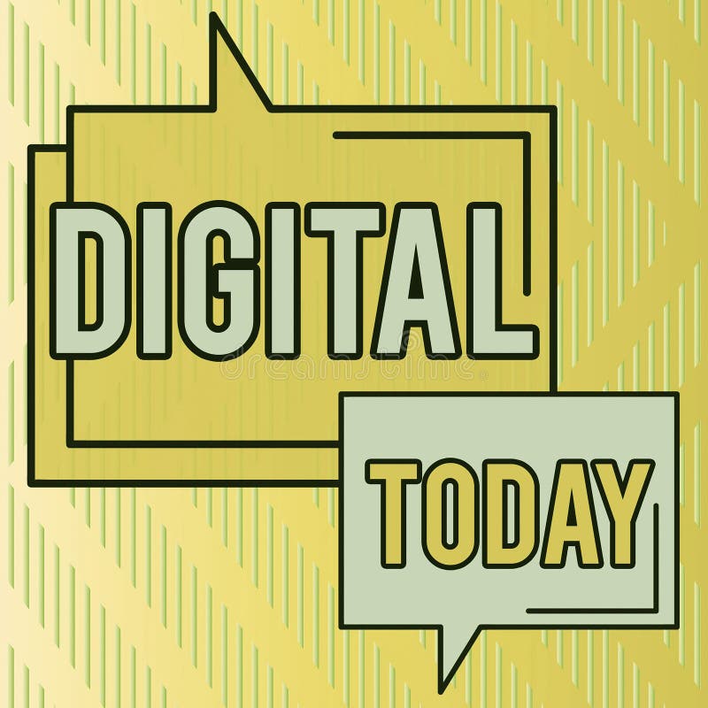 Text Sign Showing Digital. Internet Concept Electronic Technology that ...