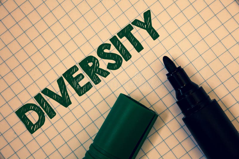 Text Sign Showing Diversity. Conceptual Photo Being Composed of ...