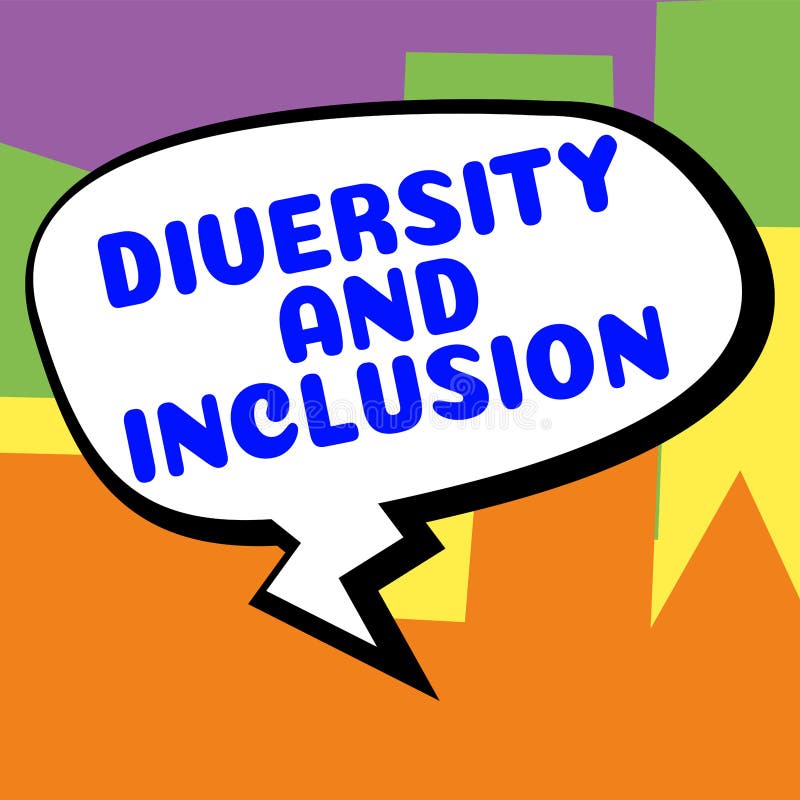 Text Sign Showing Diversity and Inclusion. Internet Concept Range Human ...