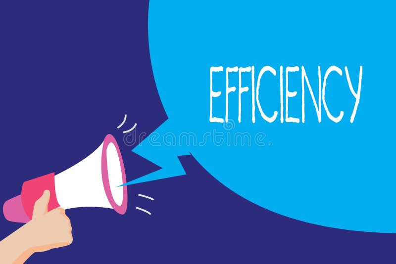 Text Sign Showing Efficiency. Conceptual Photo State or Quality of ...