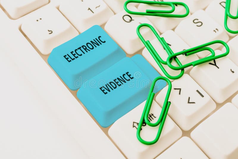 Text Showing Inspiration Electronic Evidence. Business Concept ...