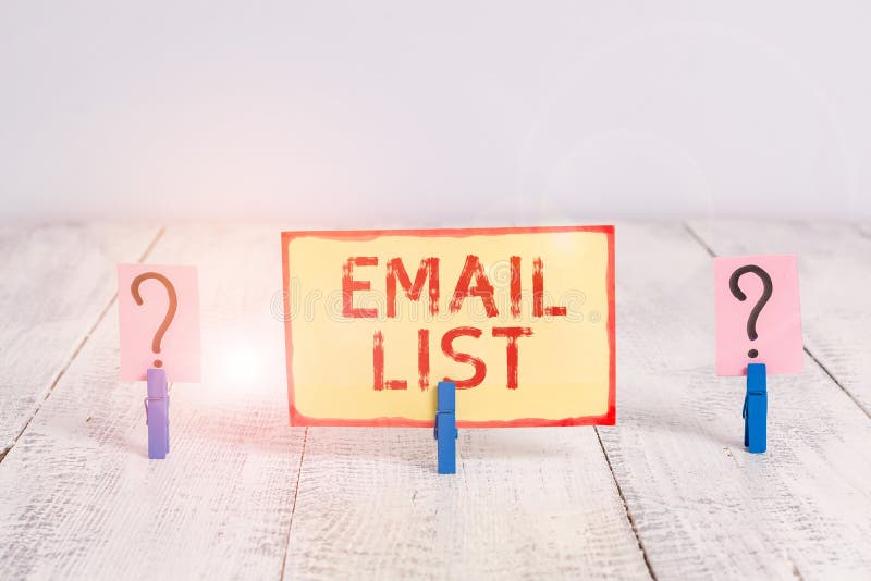 Text Sign Showing Email List. Conceptual Photo Widespread Distribution ...