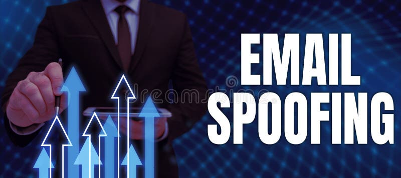 Text Sign Showing Email Spoofing. Word Written on Secure the Access and ... Text Sign Showing Email Spoofing. Word Written on Secure the Access and ...