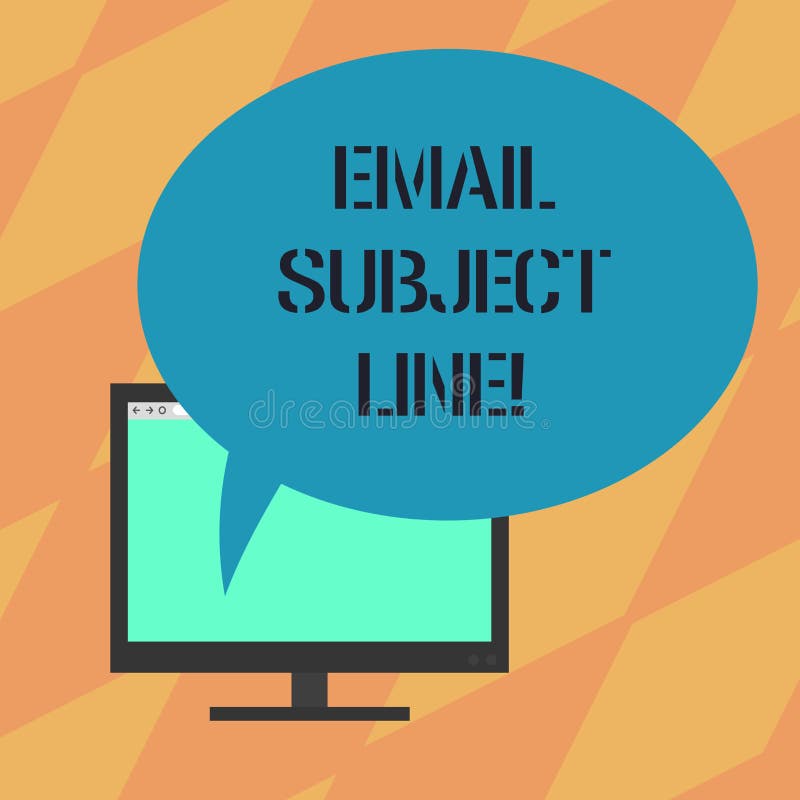 Text Sign Showing Email Subject Line. Conceptual Photo Introduction ...