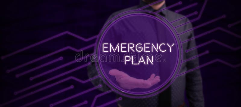 Text Sign Showing Emergency Plan. Business Concept Procedures for ... Text Sign Showing Emergency Plan. Business Concept Procedures for ...