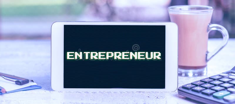Text Sign Showing Entrepreneur. Business Approach Enterprise Resource ... Text Sign Showing Entrepreneur. Business Approach Enterprise Resource ...