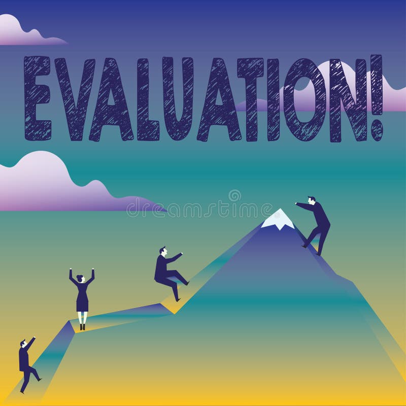 Text Sign Showing Evaluation. Conceptual Photo Judgment Feedback ...