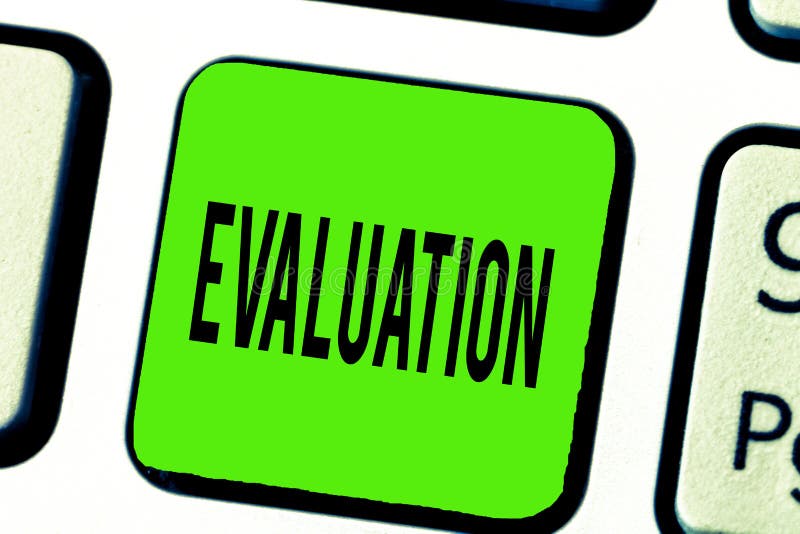 Text Sign Showing Evaluation. Conceptual Photo Judgment Feedback ...