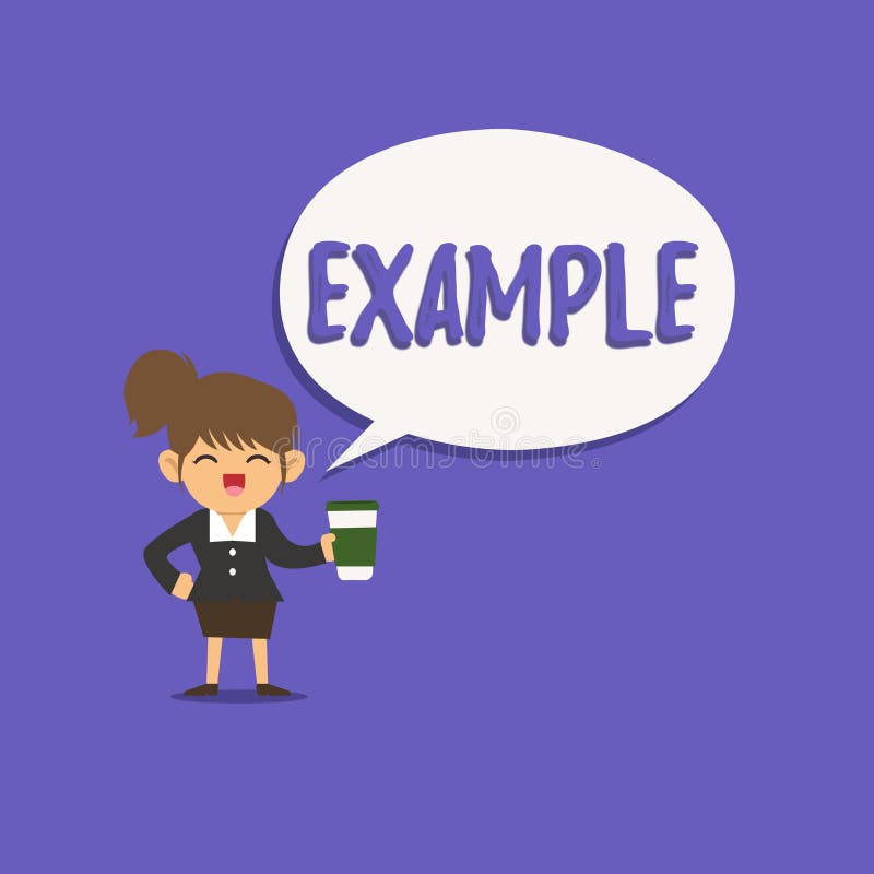 Text Sign Showing Example. Conceptual Photo Illustration Sample Model ...