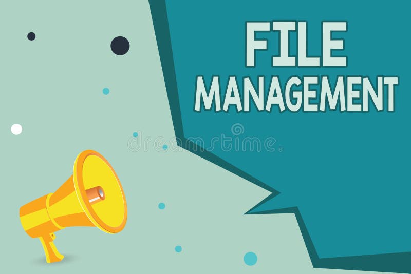 Text Sign Showing File Management Conceptual Photo Computer Program That Provides User