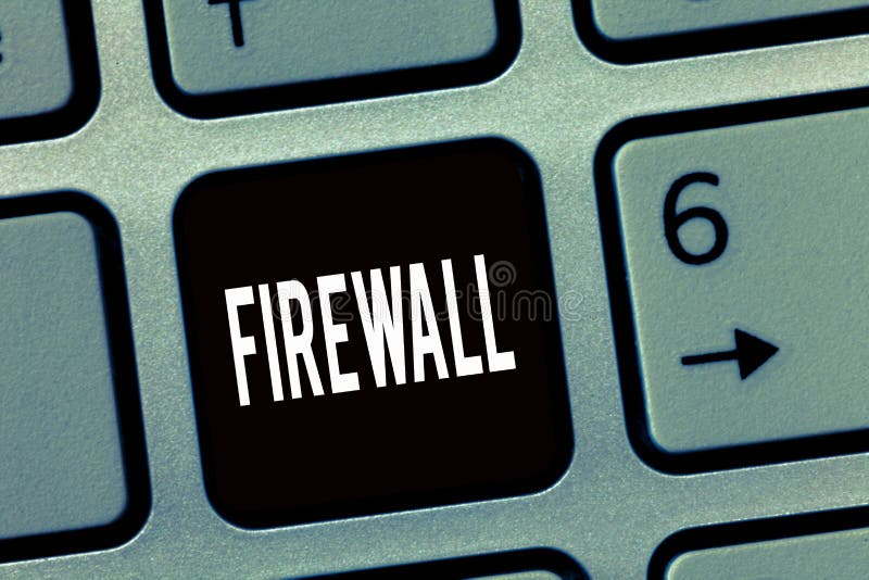Text Sign Showing Firewall. Conceptual Photo Protect Network or System ...