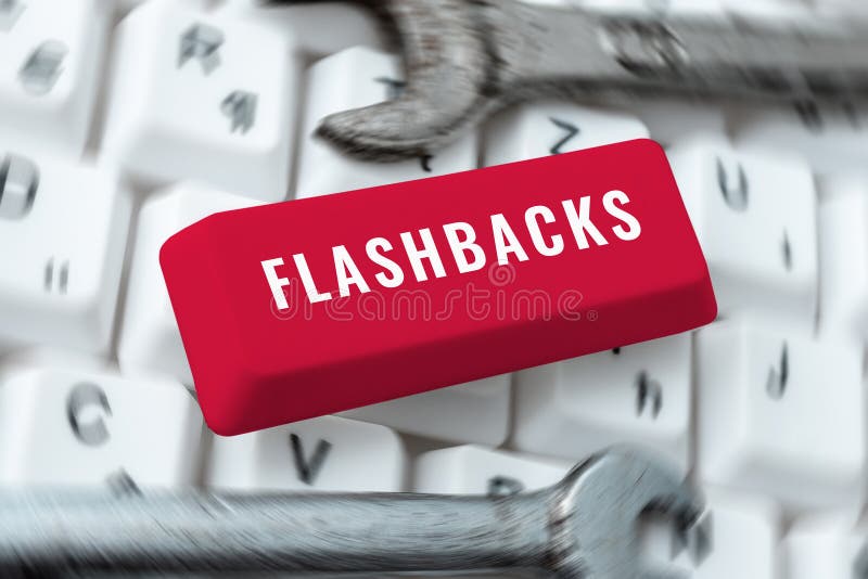 Text Sign Showing Flashbacks. Business Concept Interruption of ...