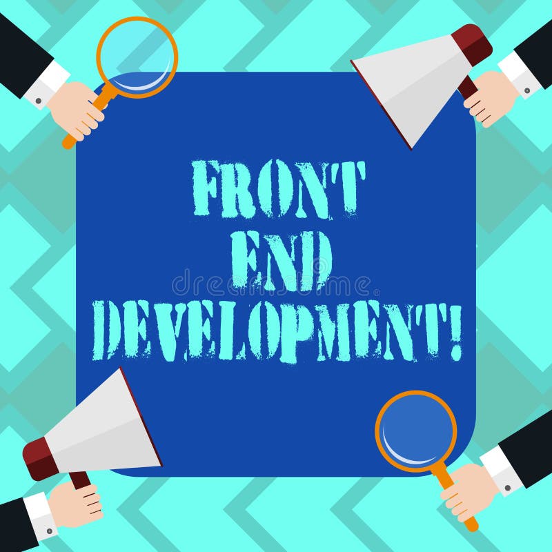 Text Sign Showing Front End Development. Conceptual Photo Altering Data To Graphical Interface ...
