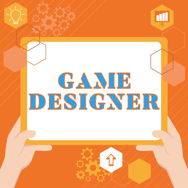 Text Sign Showing Game Designer. Business Showcase Campaigner Pixel ...