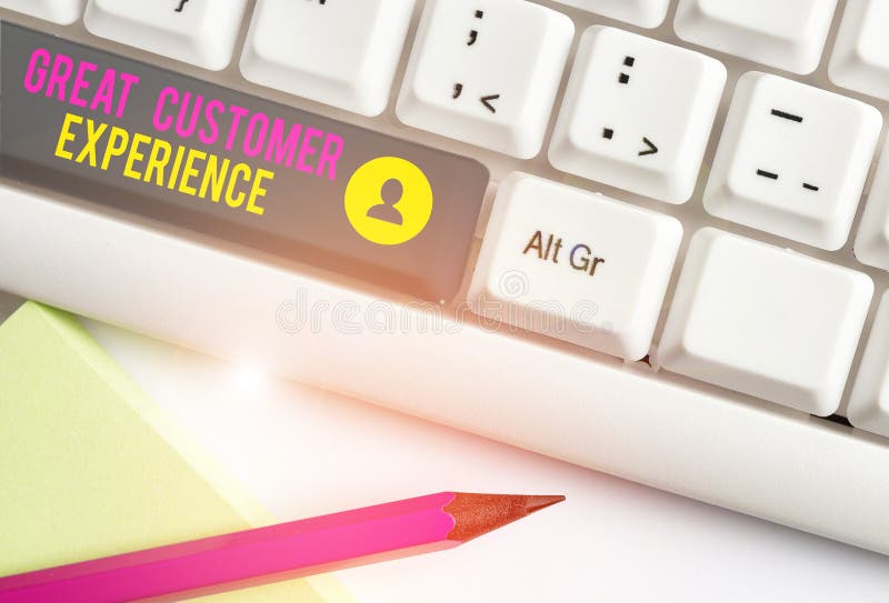 Text Sign Showing Great Customer Experience. Conceptual Photo ... Text Sign Showing Great Customer Experience. Conceptual Photo ...
