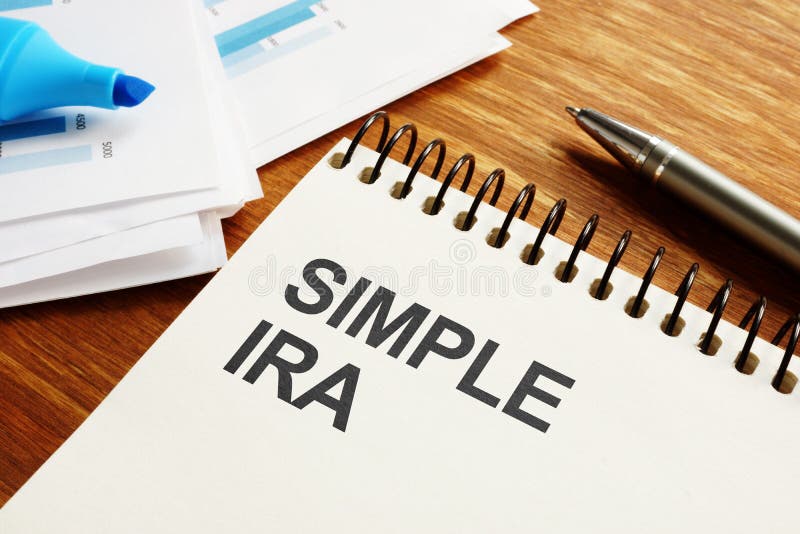 Text Sign Showing Hand Written Words SIMPLE IRA Stock Image - Image of ...