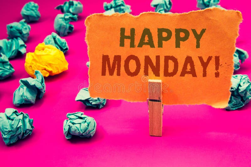 Text Sign Showing Happy Monday Motivational Call. Conceptual Photos ... Text Sign Showing Happy Monday Motivational Call. Conceptual Photos ...