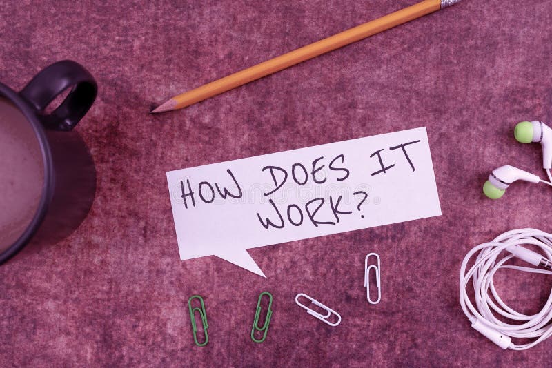 Text Sign Showing How Does it Work QuestionAsking on How Stuff Being ...