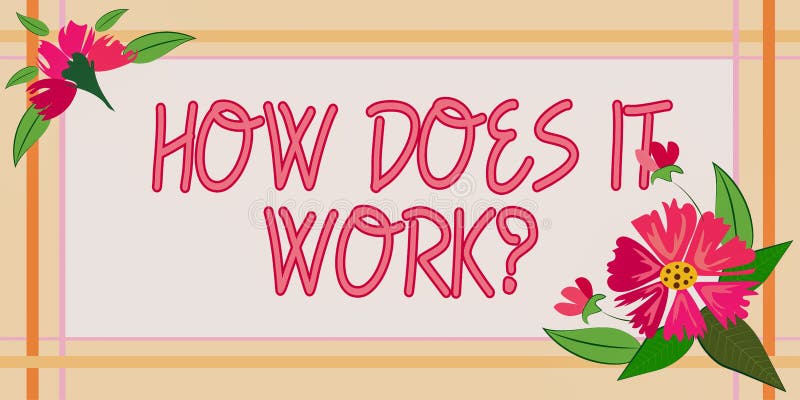 Text Sign Showing How Does it Work QuestionAsking on How Stuff Being ...