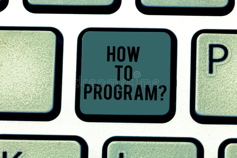 Text Sign Showing How To Program. Conceptual Photo Instruction for Computer Programming ...