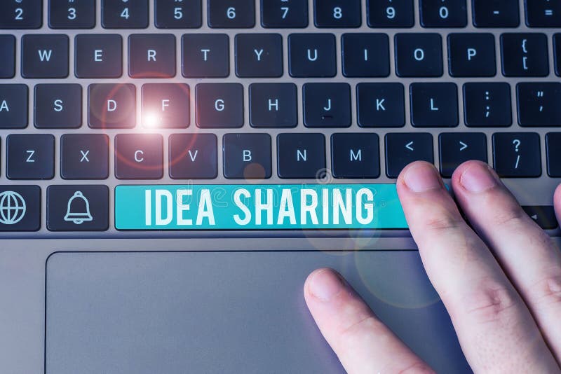 Text Sign Showing Idea Sharing. Word for Startup Launch Innovation ...