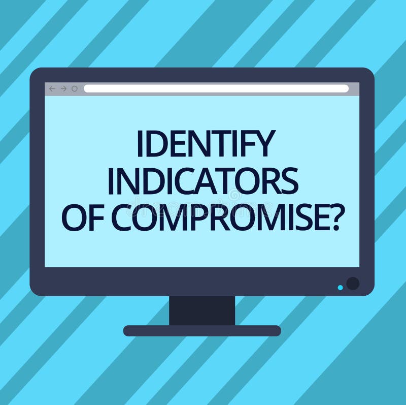 Text Sign Showing Identify Indicators of Compromise. Conceptual Photo ...