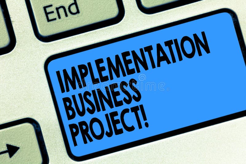 Text Sign Showing Implementation Business Project. Conceptual Photo ...