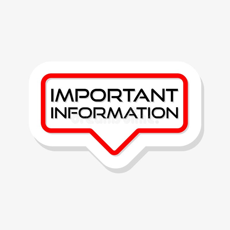 Important Sticker Stock Illustrations – 8,848 Important Sticker Stock ...
