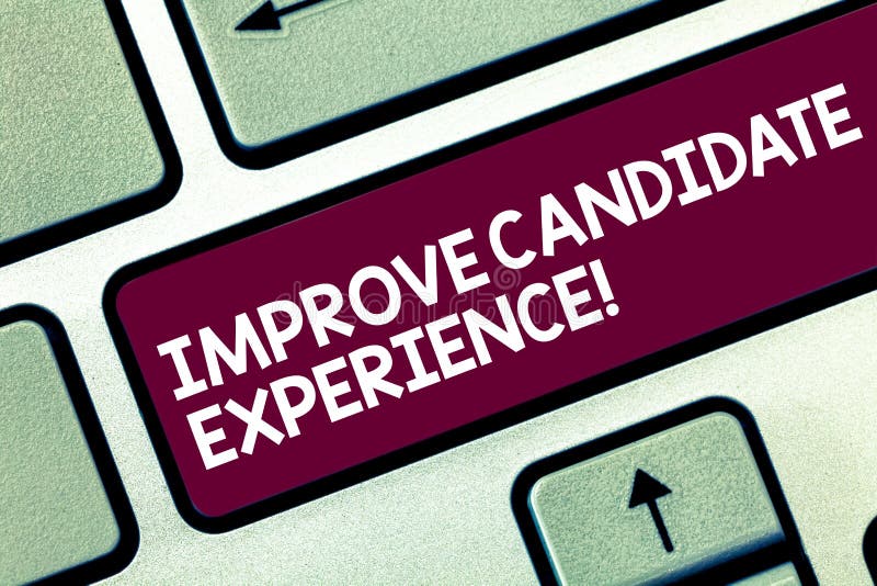 Text Sign Showing Improve Candidate Experience. Conceptual Photo ...