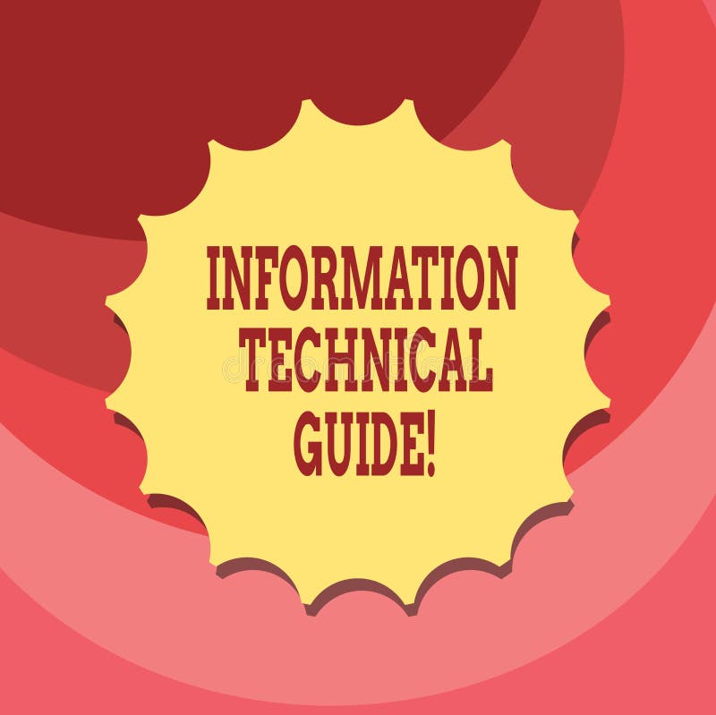 Text Sign Showing Information Technical Guide. Conceptual Photo ...