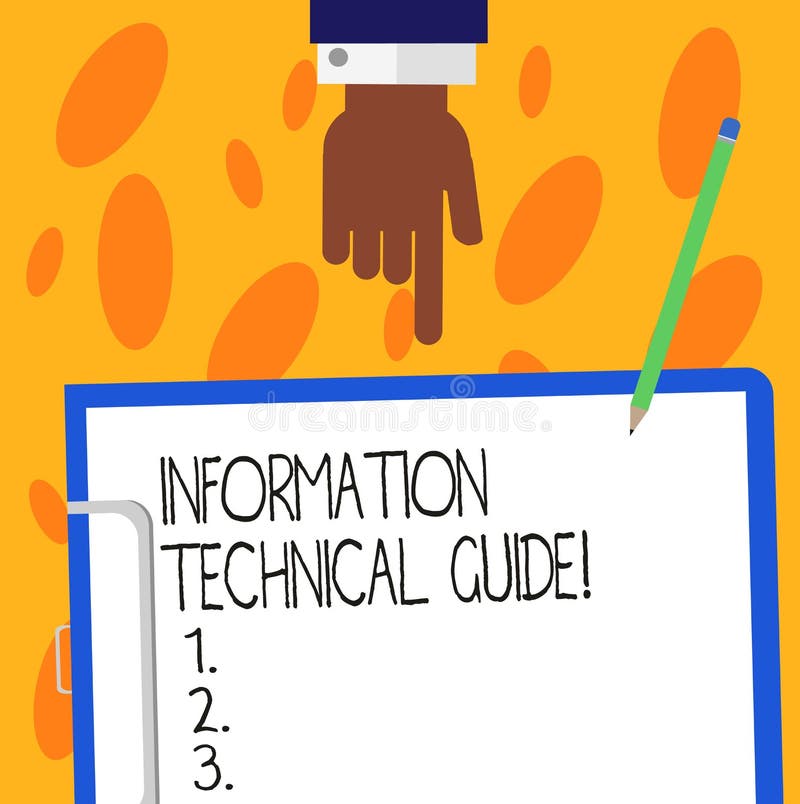 Text Sign Showing Information Technical Guide. Conceptual Photo ...