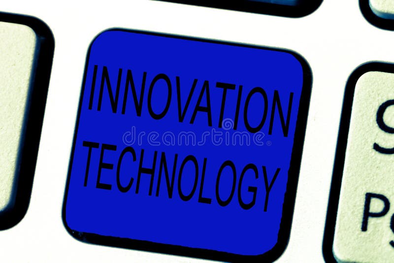 Text Sign Showing Innovation Technology. Conceptual Photo New Idea or ...