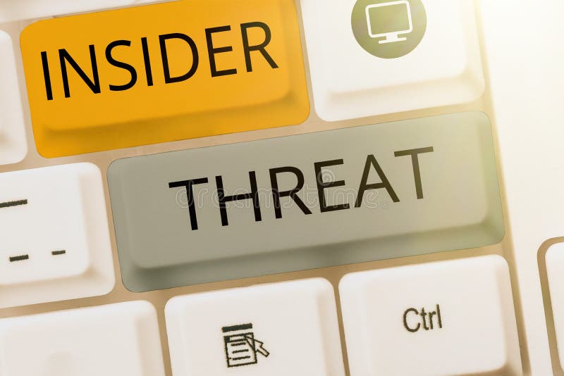 Text Sign Showing Insider Threat. Word for Security Threat that ... Text Sign Showing Insider Threat. Word for Security Threat that ...