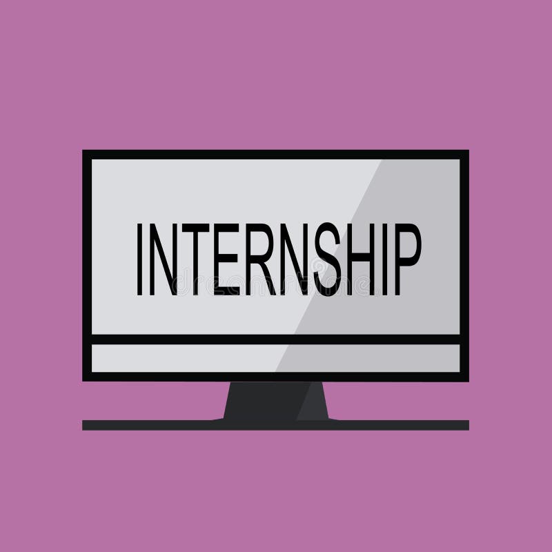 Text Sign Showing Internship. Conceptual Photo Student Trainee Working ...