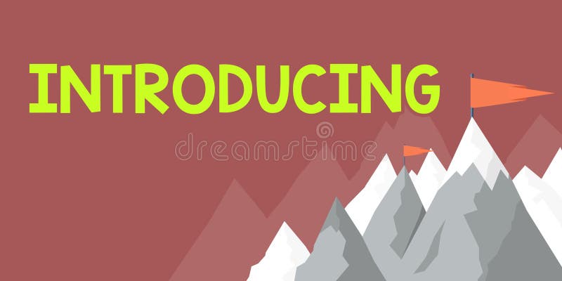 Conceptual Caption Introducing. Business Showcase Presenting a Topic or ...