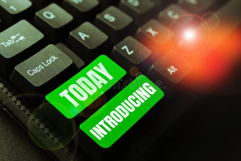 Text Sign Showing Introducing. Business Idea Presenting a Topic or ...