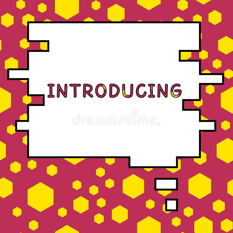 Inspiration Showing Sign Introducing. Concept Meaning Presenting a ...