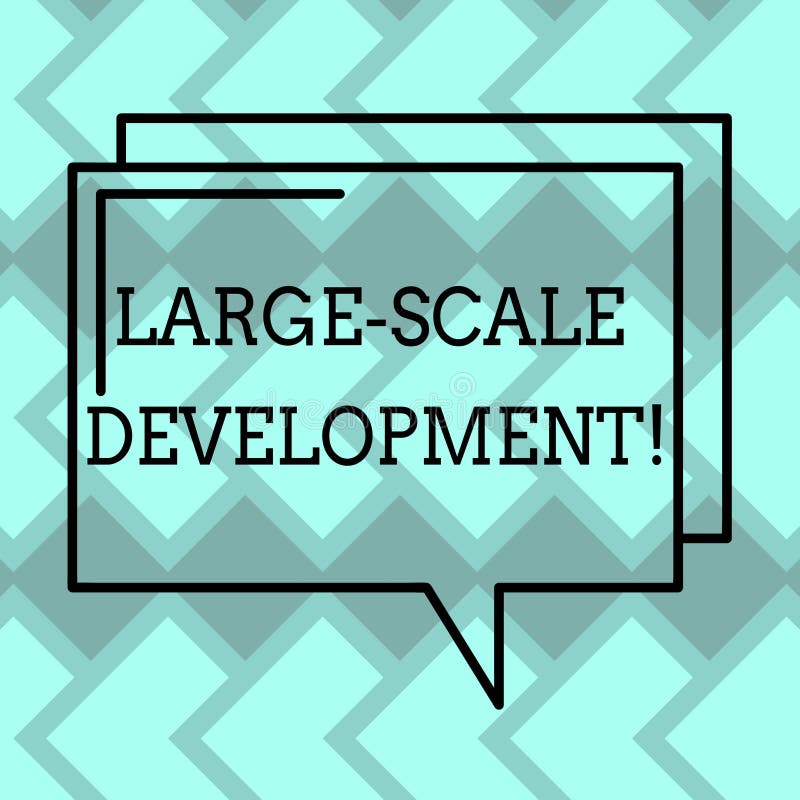Text Sign Showing Large Scale Development. Conceptual Photo Develop on ...