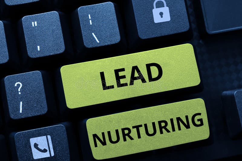 Conceptual Display Lead Nurturing. Business Showcase Method of Building ...