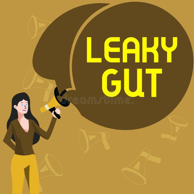 Text Sign Showing Leaky Gut. Business Showcase a Condition in Which the ... Text Sign Showing Leaky Gut. Business Showcase a Condition in Which the ...