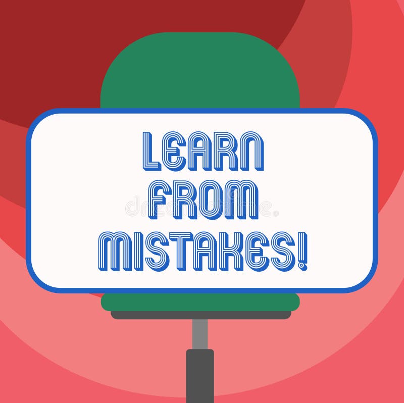 Text Sign Showing Learn from Mistakes. Conceptual Photo Keeping Track ...