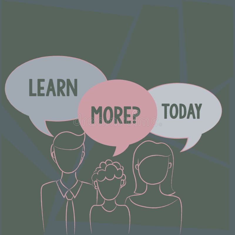 Text Sign Showing Learn More Question. Conceptual Photo Gain Knowledge ...