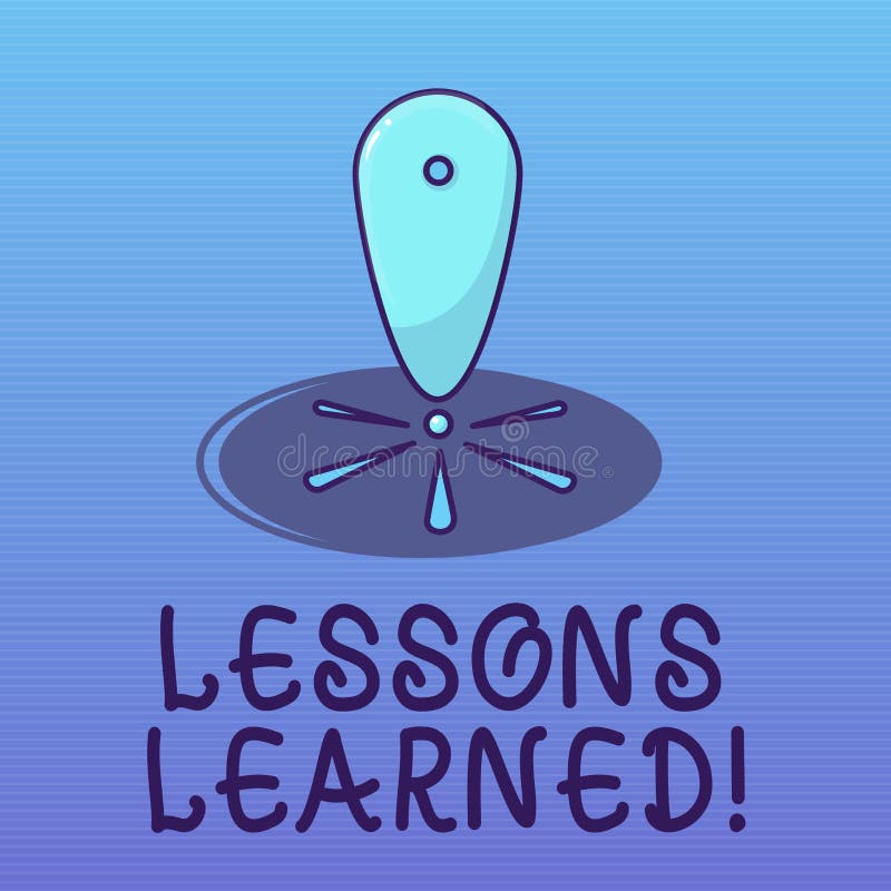 Text Sign Showing Lessons Learned. Conceptual Photo Information ...