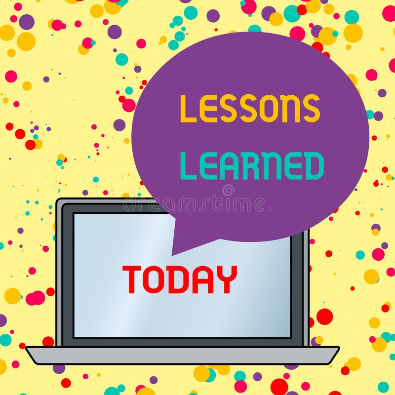 Text Sign Showing Lessons Learned. Conceptual Photo Information ...