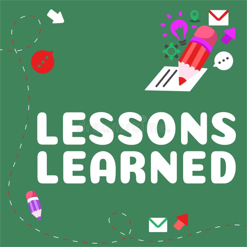 Text Sign Showing Lessons Learned. Word Written on Promote Share and ... Text Sign Showing Lessons Learned. Word Written on Promote Share and ...