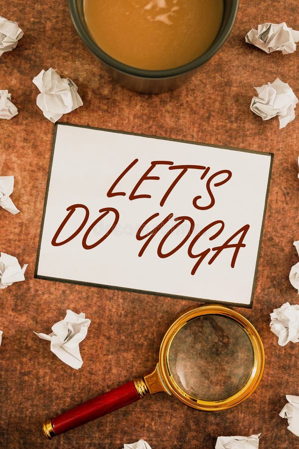 Text Caption Presenting Let S is Do Yoga. Business Approach Right ... Text Caption Presenting Let S is Do Yoga. Business Approach Right ...